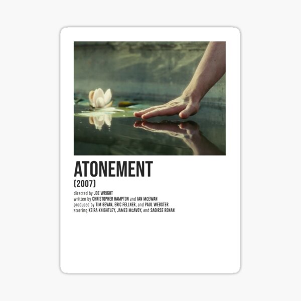 "ATONEMENT water POSTER" Sticker for Sale by reesegivens | Redbubble