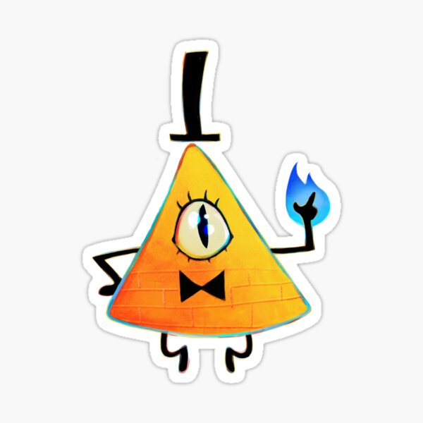"Bill Cipher" Sticker by Kirstendraws | Redbubble