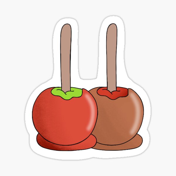 "Caramel & Candy Apples" Sticker by Sarabeth26 | Redbubble