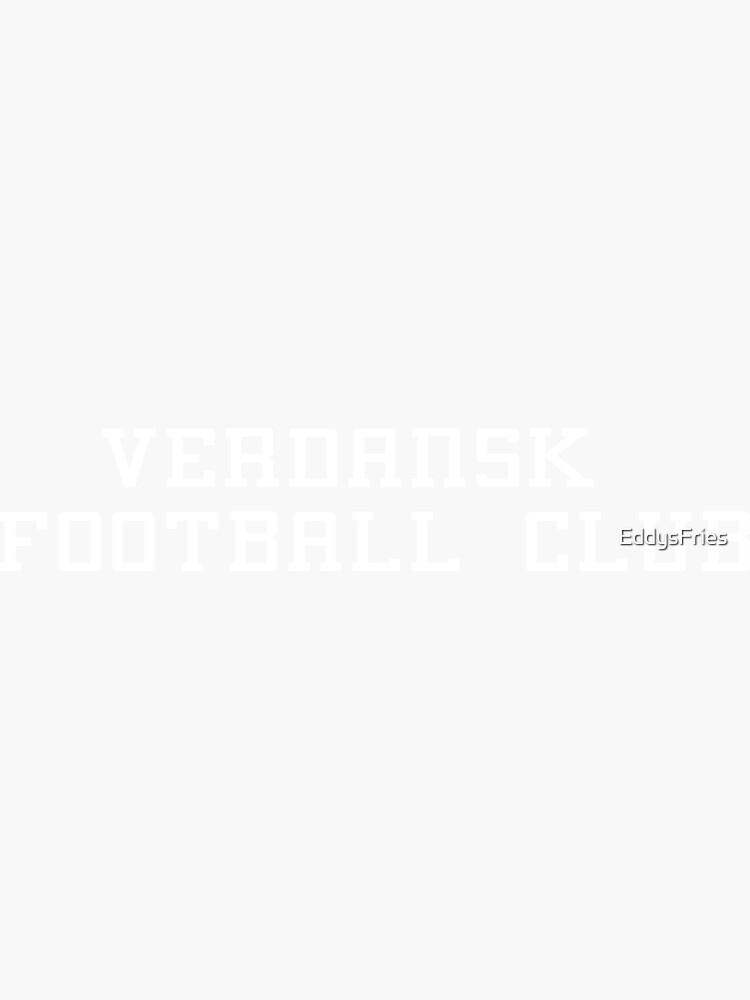 "Verdansk Football Club Gaming Design" Sticker by EddysFries | Redbubble