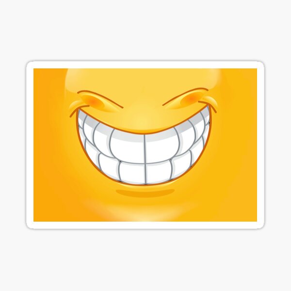"Big smile" Sticker for Sale by EmotionArt | Redbubble