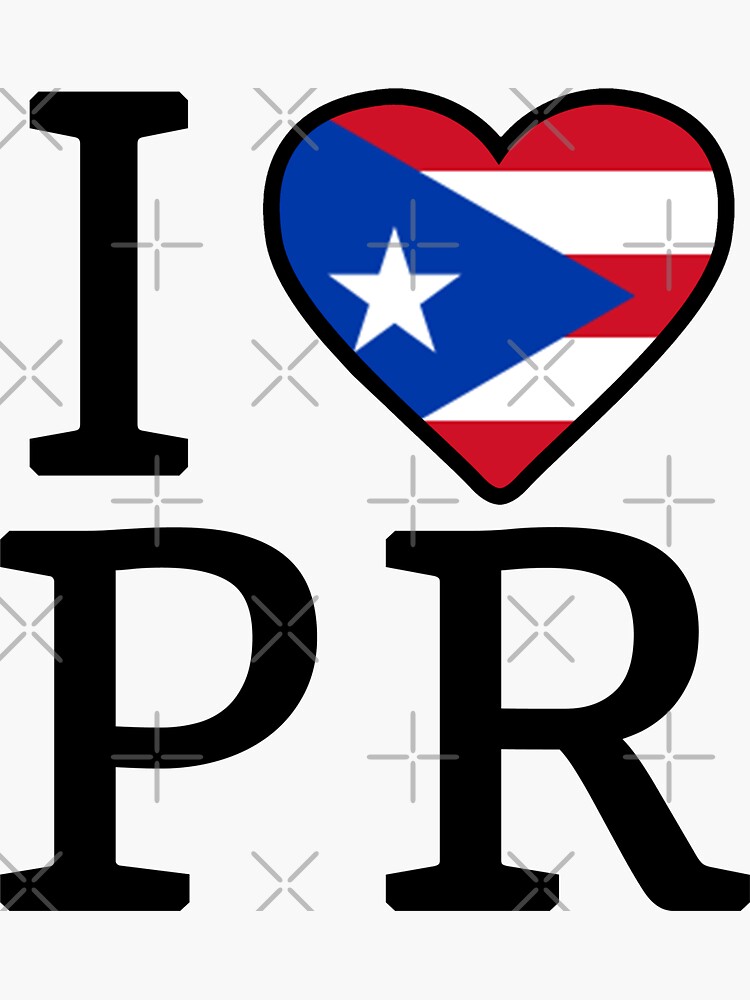 "I Love Puerto Rico Puerto Rican Pride" Sticker for Sale by Jperezm575 ...