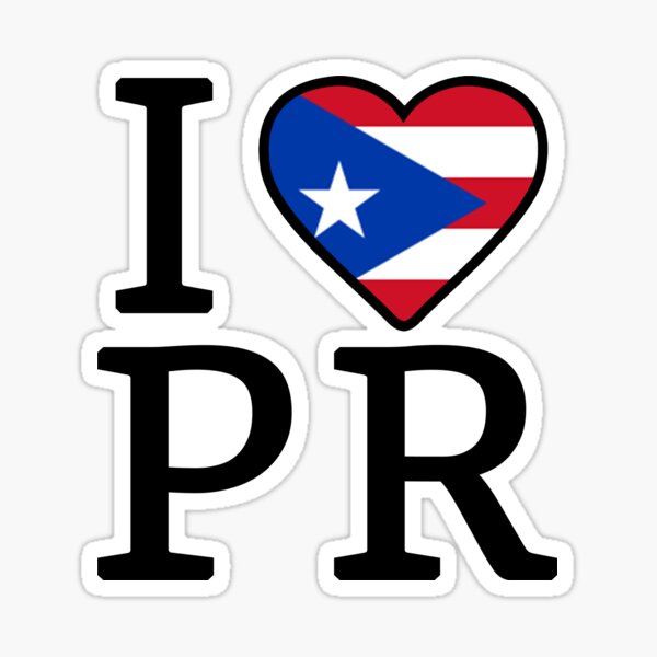 "I Love Puerto Rico Puerto Rican Pride" Sticker for Sale by Jperezm575 ...