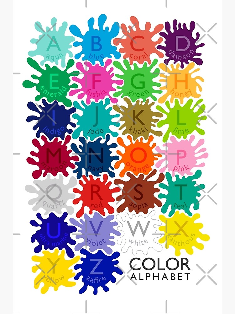 Póster «Colores ABC: Alfabeto de colores» de creativinchi | Redbubble
