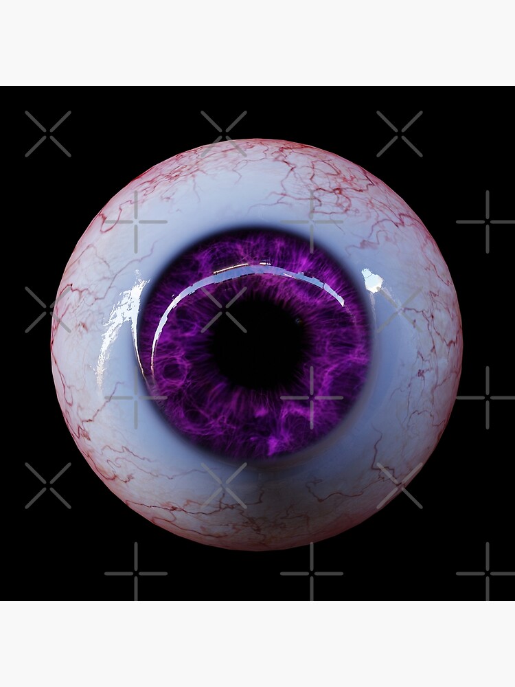 "Realistic Purple Eyeball 3D Art" Poster by aydn-tee | Redbubble