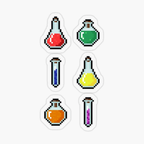 Potion Minecraft Pixel Art Template Pixel Art Olympic Transparent PNG ...
