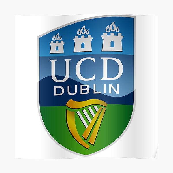 "UCD Logo" Poster for Sale by robyn74alex | Redbubble
