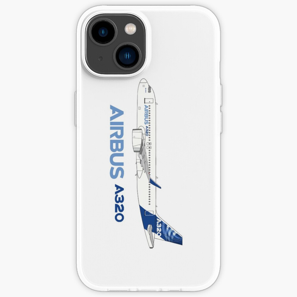 "Airbus A320 Illustration With Sharklet Wingtips" iPhone Case for Sale ...