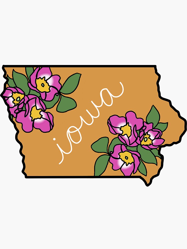"Iowa State Flower" Sticker for Sale by mirandawright10 | Redbubble