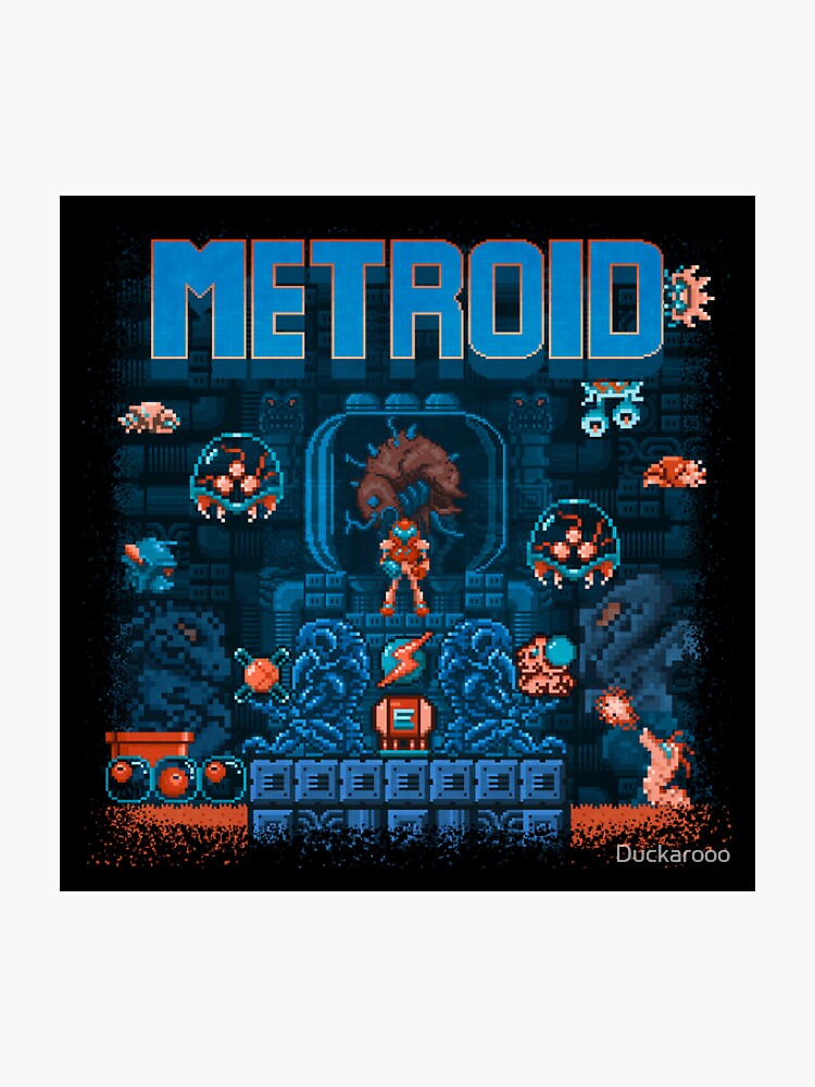 "Metroid" Sticker for Sale by Duckarooo | Redbubble