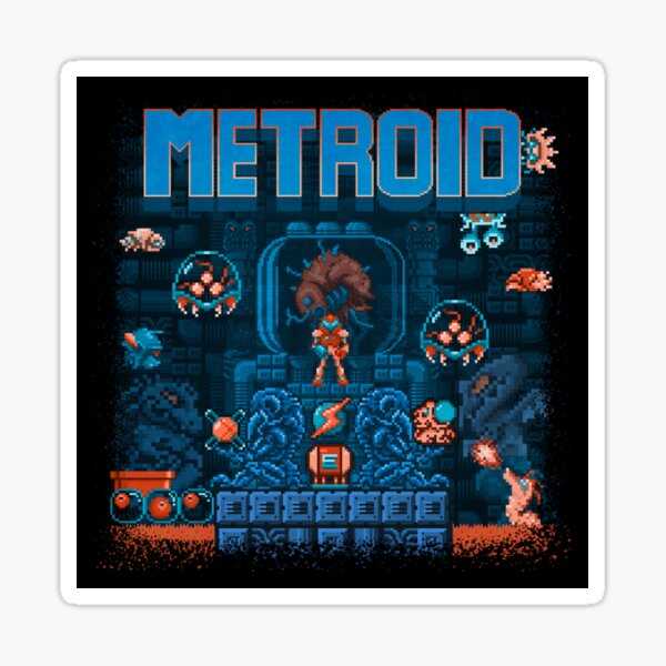 "Metroid" Sticker for Sale by Duckarooo | Redbubble