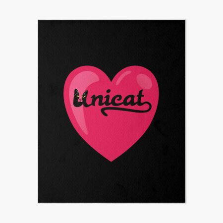 Lámina rígida «El diseño de corazón de gato Unicat es perfecto para los ...