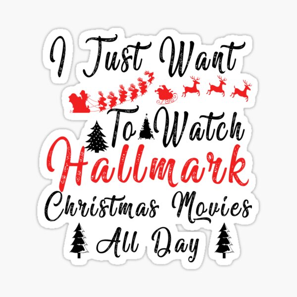 Christmas Hallmark Stickers | Redbubble