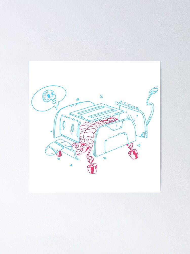 "Exploded Toaster" Poster for Sale by Simeontoast | Redbubble