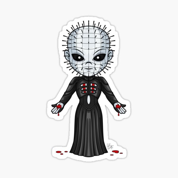 "Chibi Pinhead" Sticker for Sale by zombiegirl01 | Redbubble