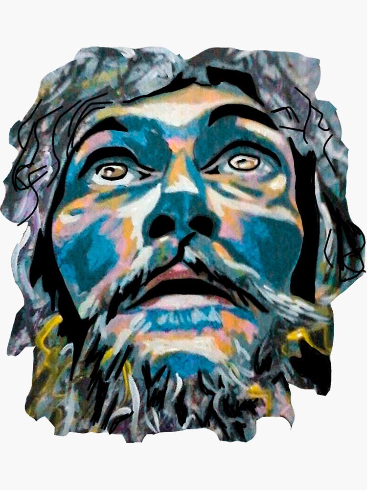 "man face" Sticker for Sale by camilaameri | Redbubble