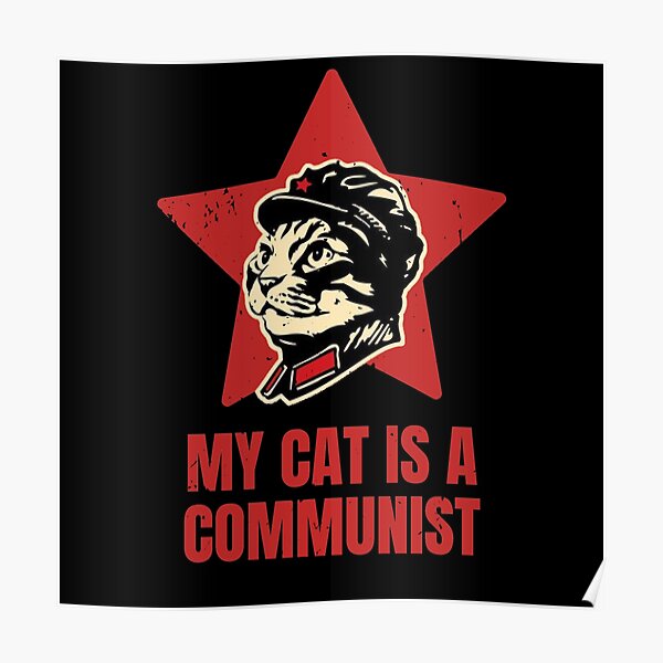 Poster: Communist Cat | Redbubble