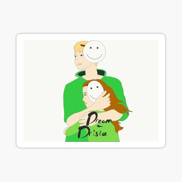 "Dream and Drista" Sticker by gardening-dino | Redbubble