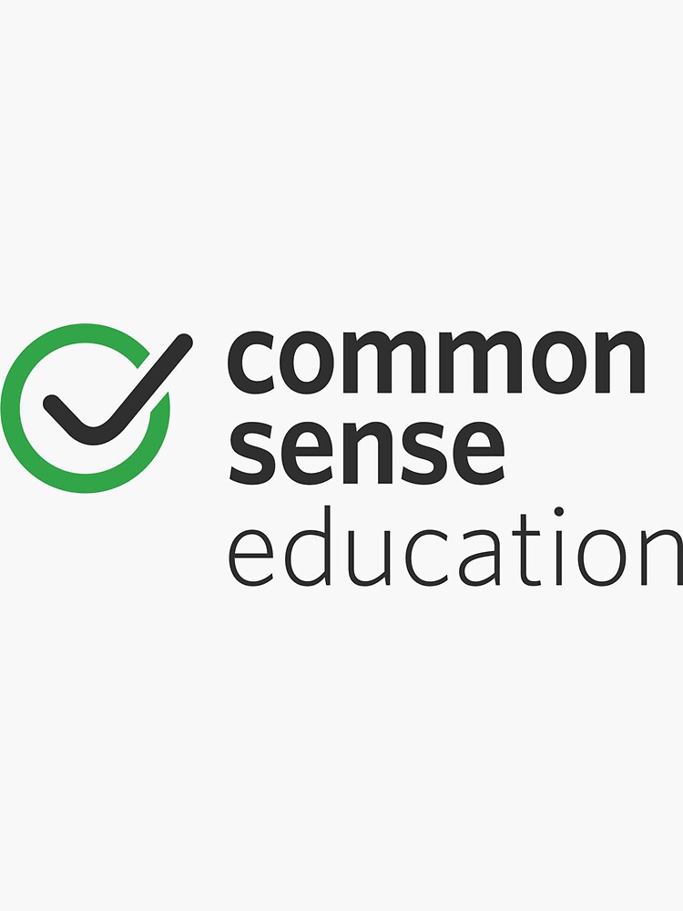 "Common Sense Education - Logo" Sticker for Sale by CommonSenseEd ...