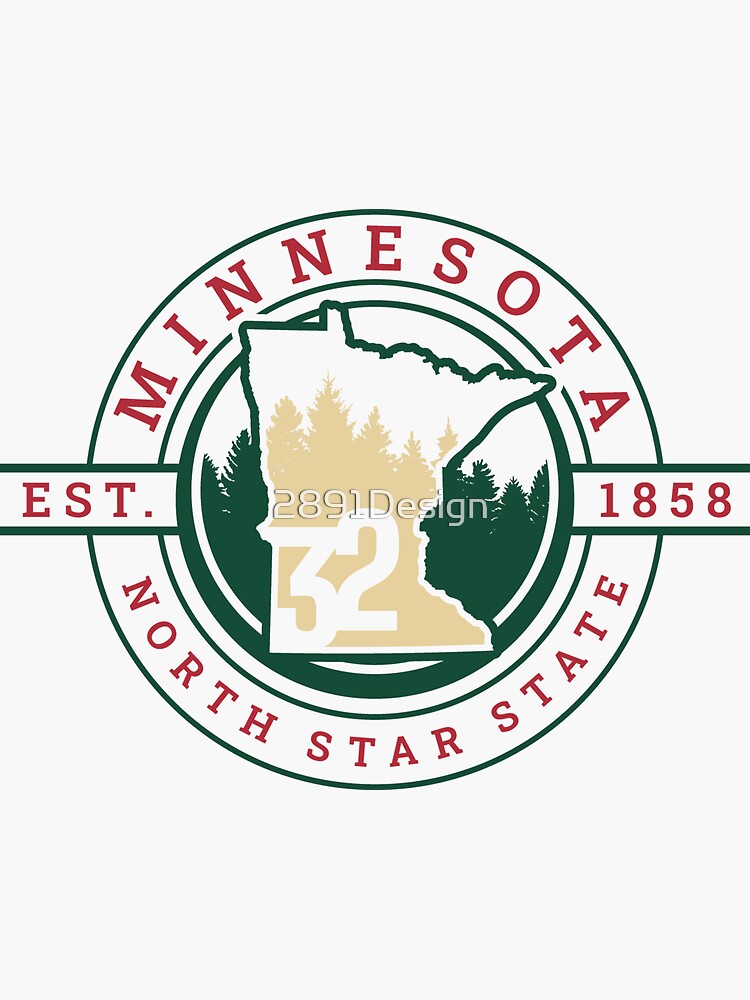 "Minnesota North Star State Logo Wild Variation" Sticker for Sale by ...