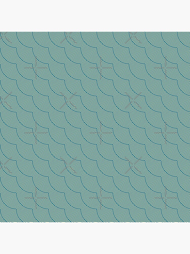 "Wavy Shell-Like Green Lines with Light Texture Abstract" Sticker by ...