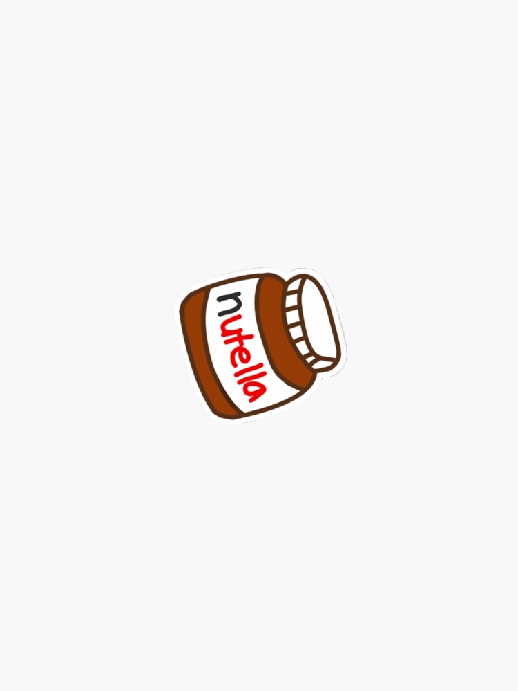 "nutella cartoon sticker" Sticker for Sale by UrbanStickerArt | Redbubble