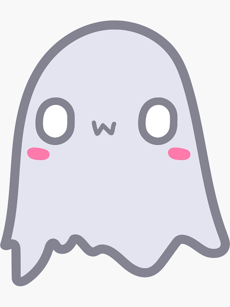 "UwU Ghost " Sticker by KrissiBT | Redbubble