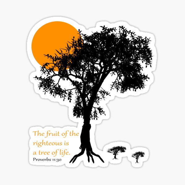 "The Fruit Of The Righteous" Sticker for Sale by RuiBoutique | Redbubble