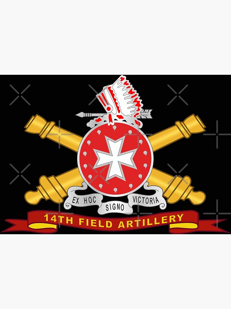 "Army - 14th Field Artillery w Br - Ribbon" Poster by twix123844 ...