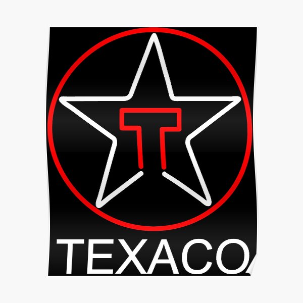 "Texaco Logo" Poster by superbarkah | Redbubble