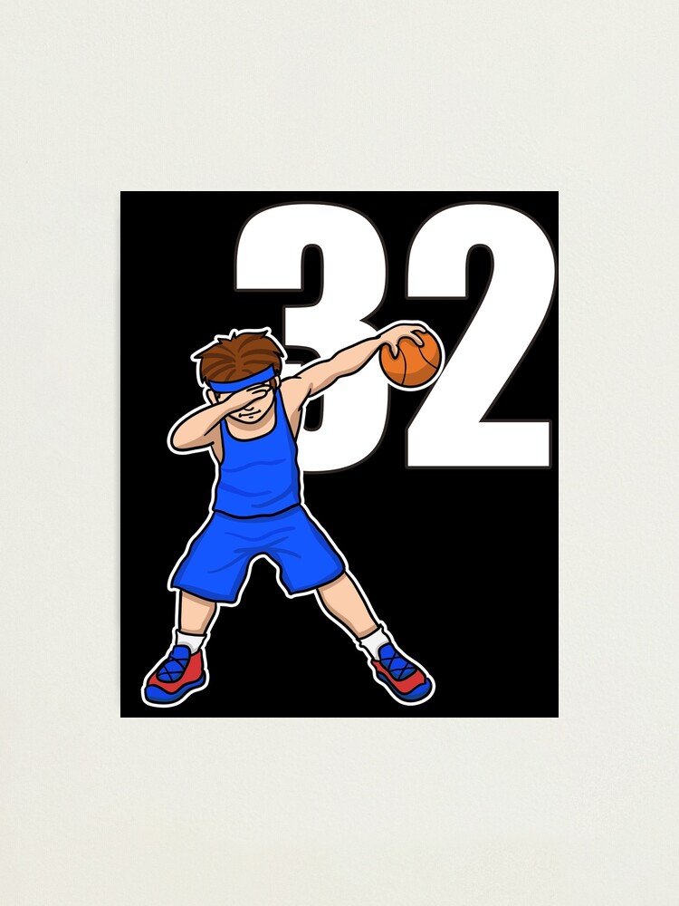 Impression photo « Joueur de basketball Joueur de basketball Numéro 32 ...