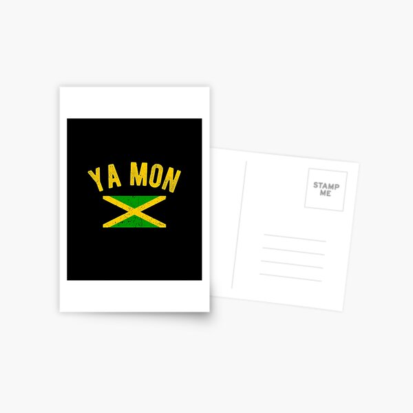 "Ya Mon Jamaica Slang Funny Jamaican Phrase" Postcard for Sale by ...