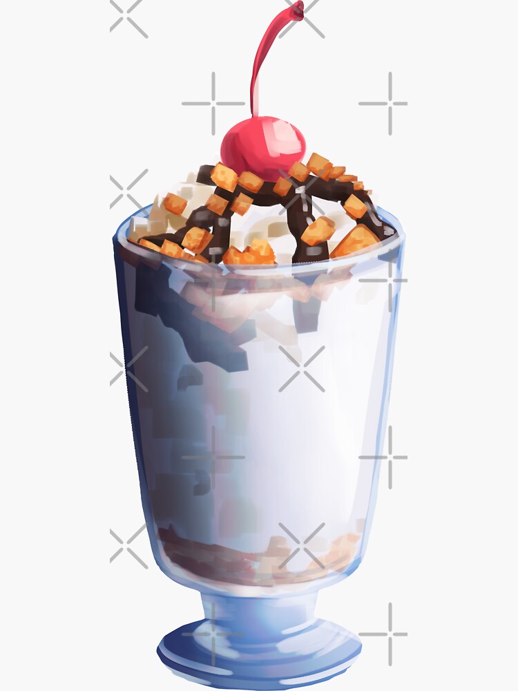 "Ice Cream Sundae" Sticker by honeyddeu | Redbubble