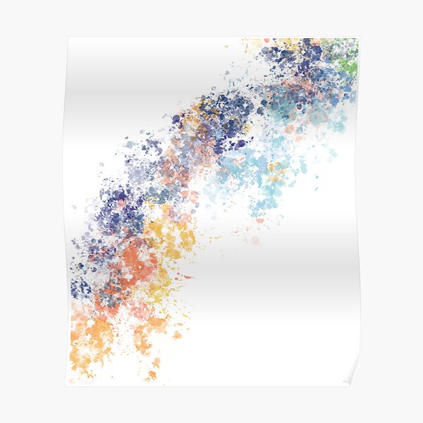 "Paint splatter " Poster for Sale by creativepod | Redbubble