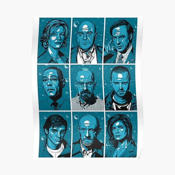 "Breaking Bad character collage" Poster for Sale by Epic-Failure ...