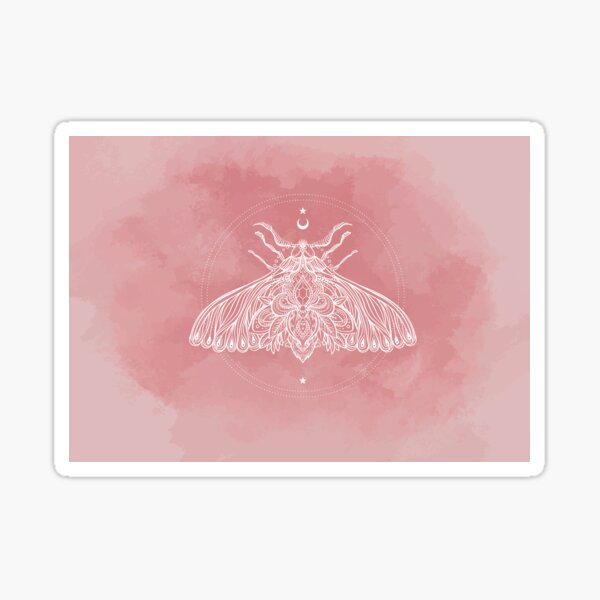"Pastel Goth Moth" Sticker by Kdot-Design | Redbubble