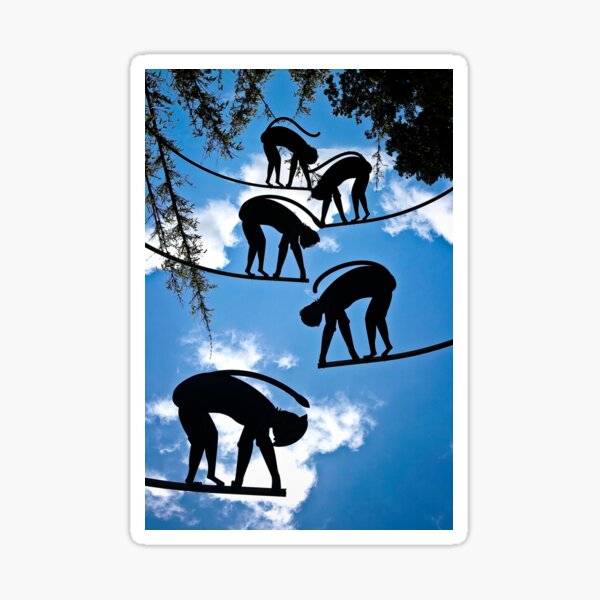 "Sky Monkeys" Sticker for Sale by heatherfriedman | Redbubble