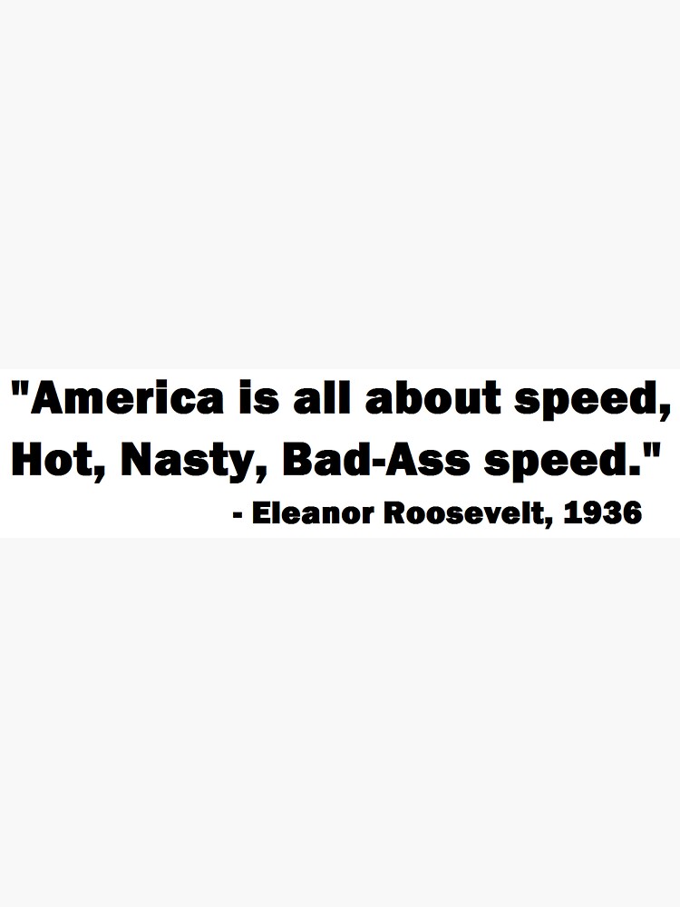 "Hot Nasty Speed" Sticker for Sale by brotato | Redbubble