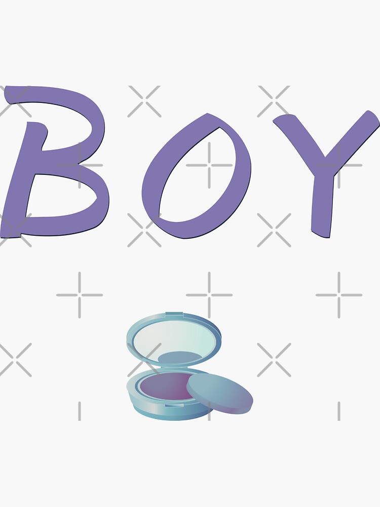 "Boy Makeup" Sticker for Sale by WincestSounds | Redbubble