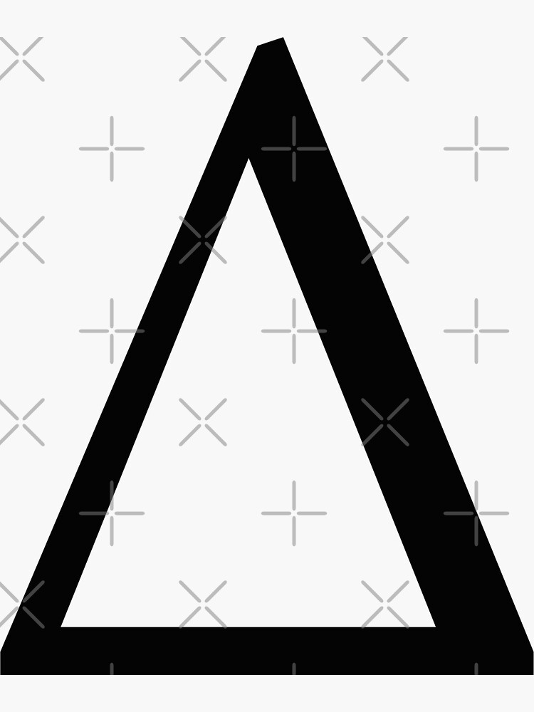"Delta Greek Letter" Sticker for Sale by AdventureFinder | Redbubble