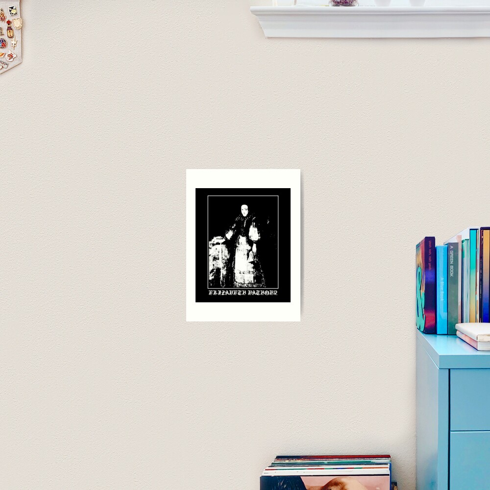 "Elizabeth Bathory Countess Vampire Goth Graphic Art Vintage b&w" Art ...