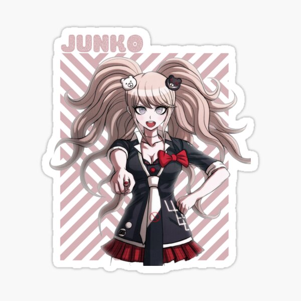"Junko Enoshima" Sticker for Sale by Yusuflakhdar | Redbubble