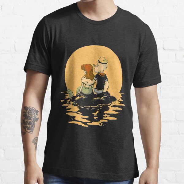 "Popeye The Sailor x Ariel The Little Mermaid" T-shirt for Sale by ...
