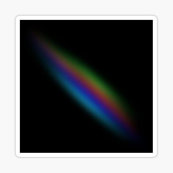 "Negative Rainbow" Sticker by harleydraws | Redbubble