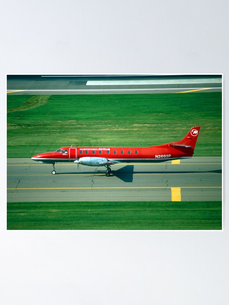 "Northwest Airlink Fairchild-Swearengen Metroliner" Poster for Sale by ...