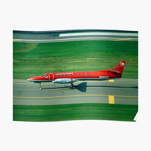 "Northwest Airlink Fairchild-Swearengen Metroliner" Poster for Sale by ...
