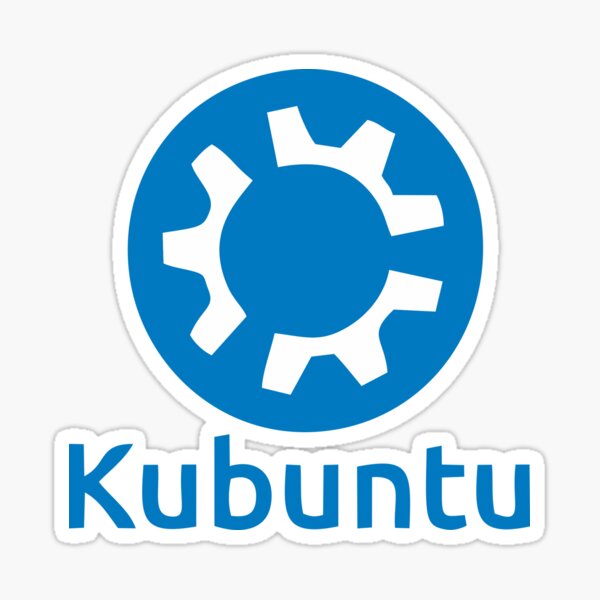 "Kubuntu" Sticker by ruecorcoran | Redbubble