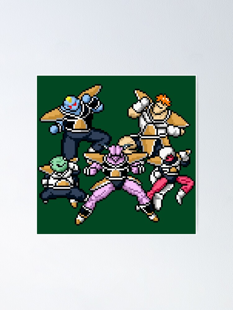 "Ginyu Force sprites" Poster for Sale by ChillerTyp | Redbubble