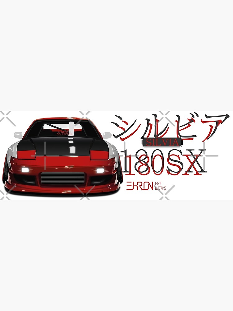 "Nissan Silvia S13 180SX (SILVIA COLLECTION)" Poster by EHRON-ArtWorks ...