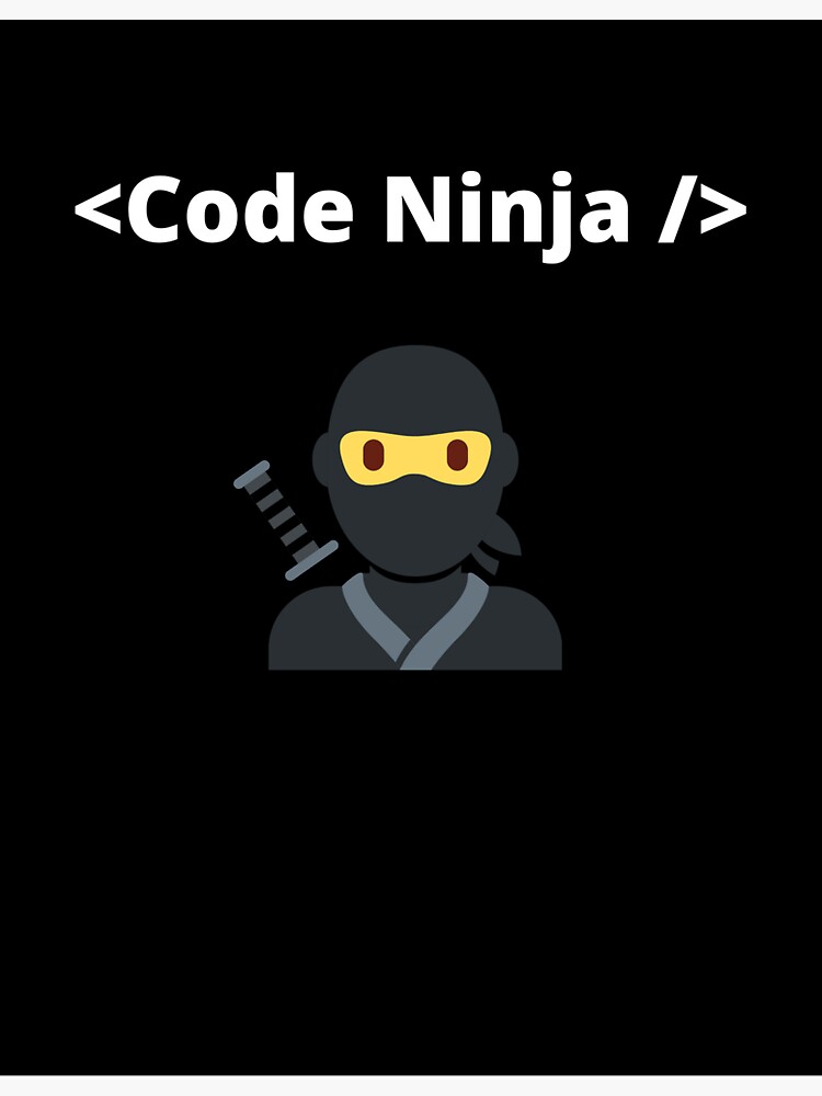 "Code ninja" Sticker for Sale by dev-wear | Redbubble